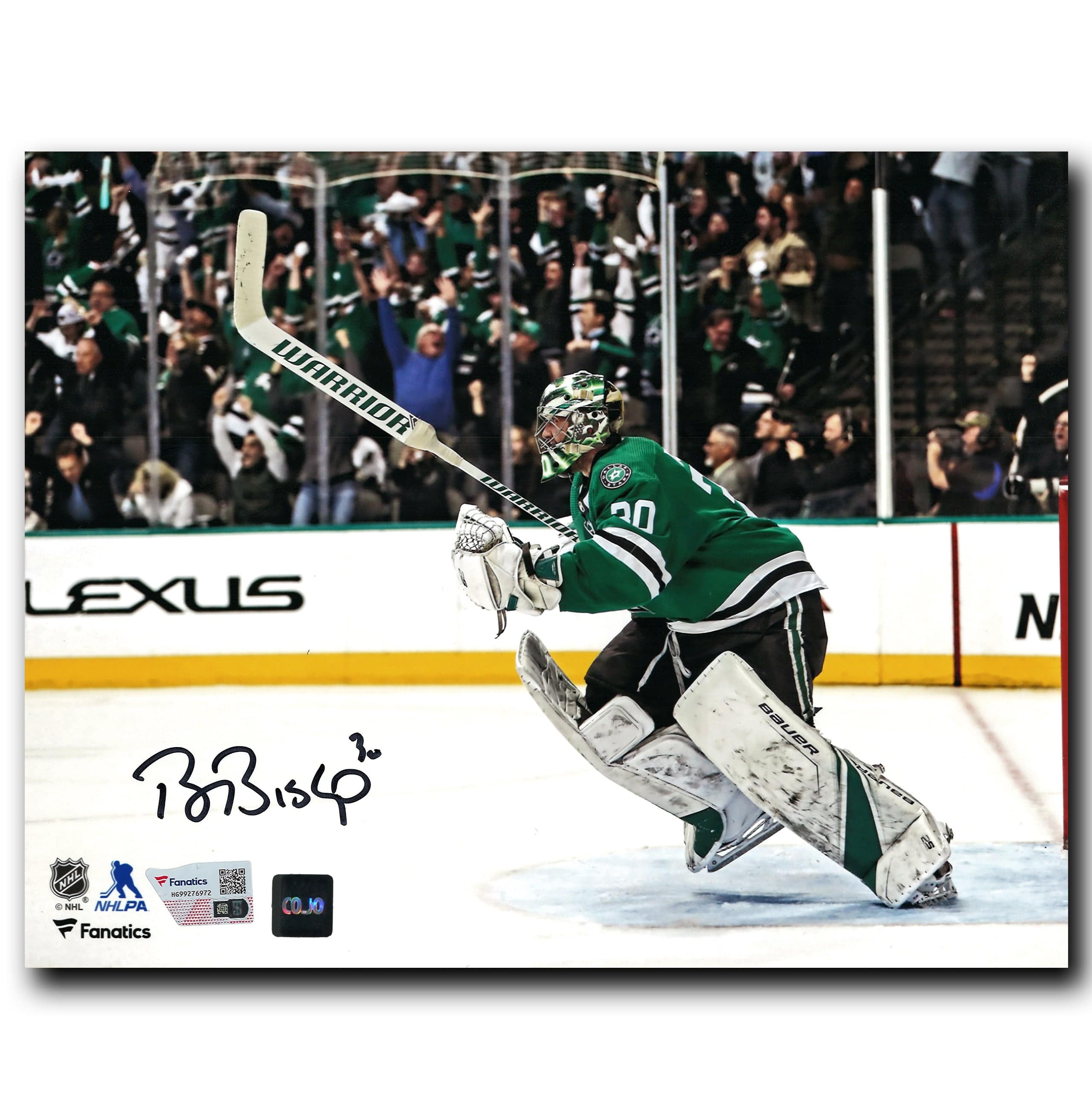Ben Bishop Dallas Stars Autographed Celebration 8x10 Photo | CoJo Sport ...