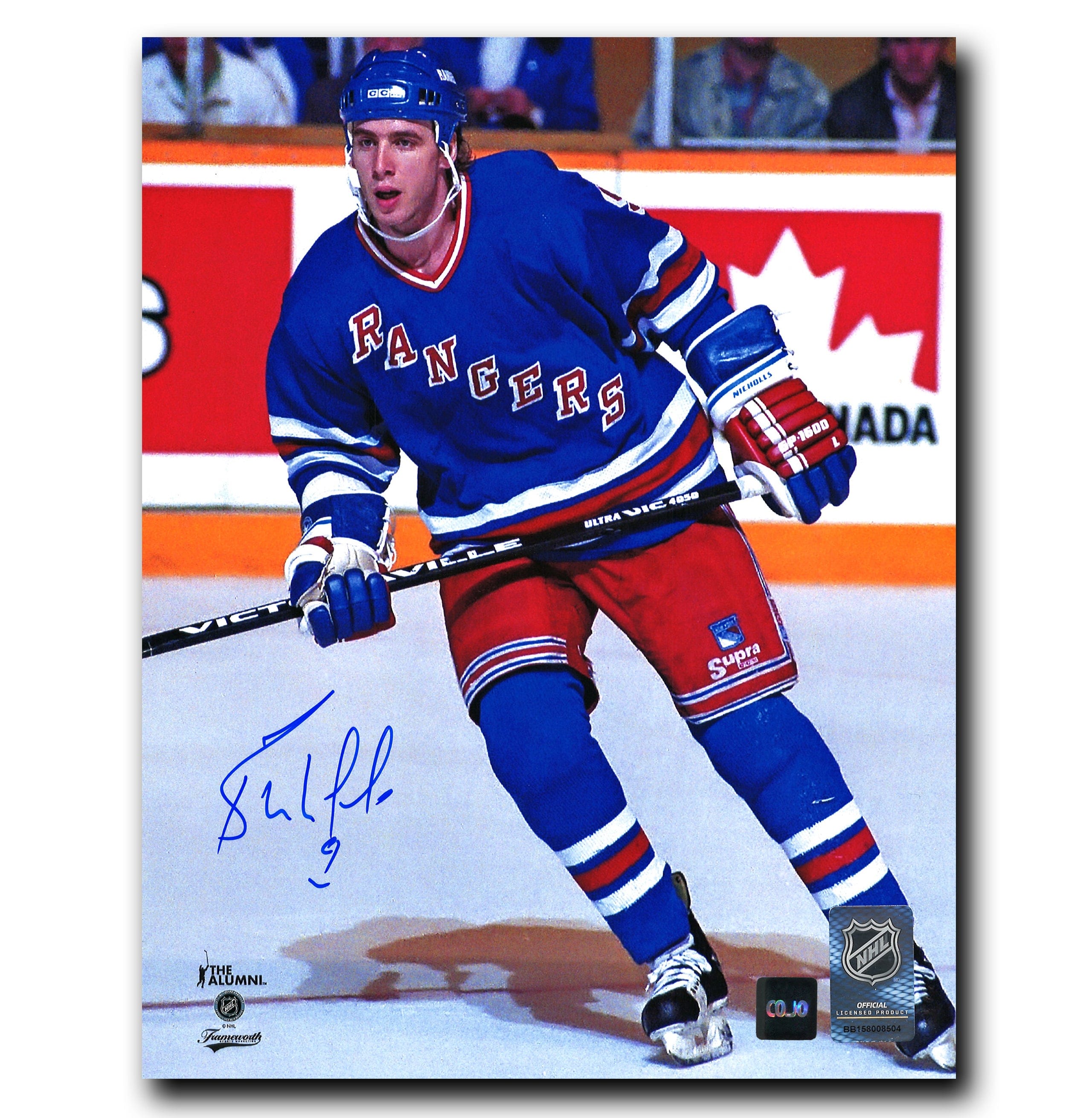 Bernie Nicholls New York Rangers Autographed 8x10 Photo | CoJo Sport ...