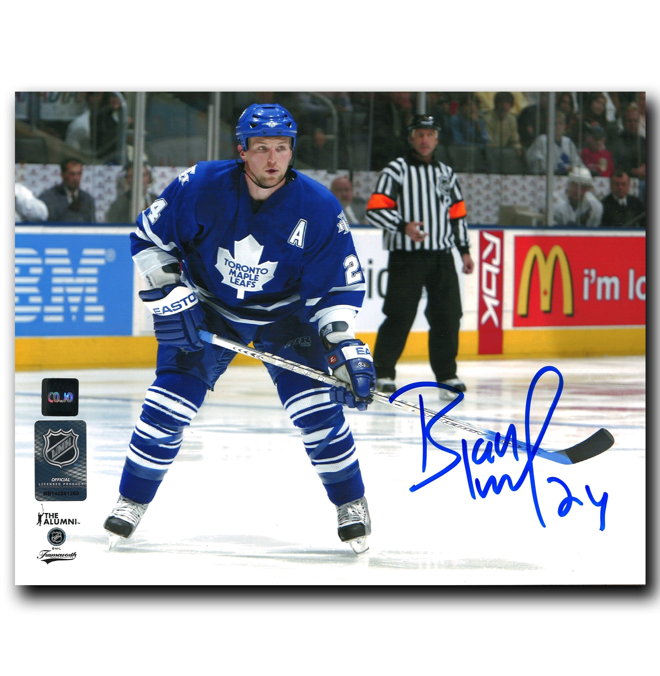 Bryan McCabe Toronto Maple Leafs Autographed Action 8x10 Photo | CoJo ...