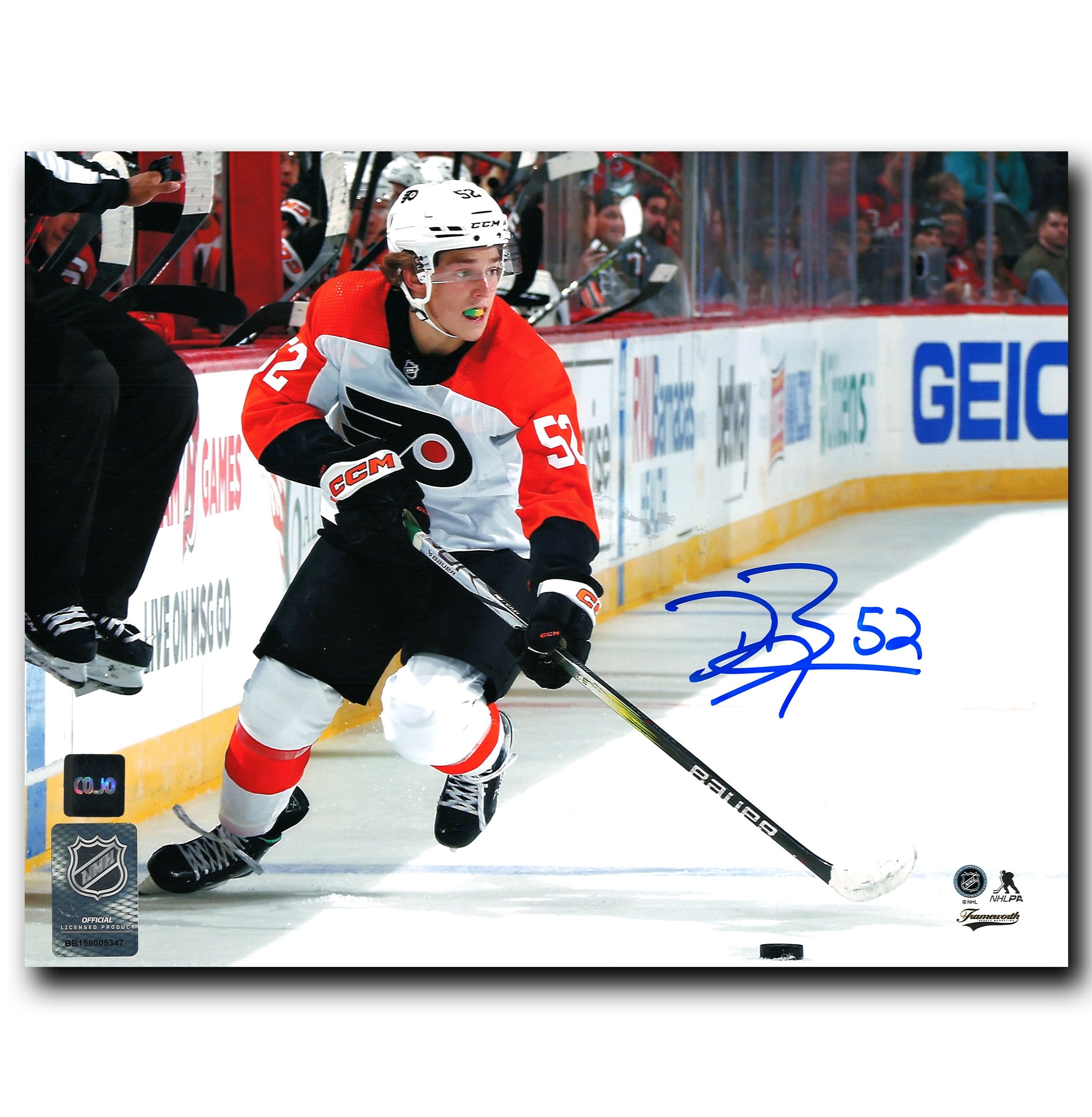 Denver Barkey Philadelphia Flyers Autographed Skating 8x10 Photo | CoJo ...