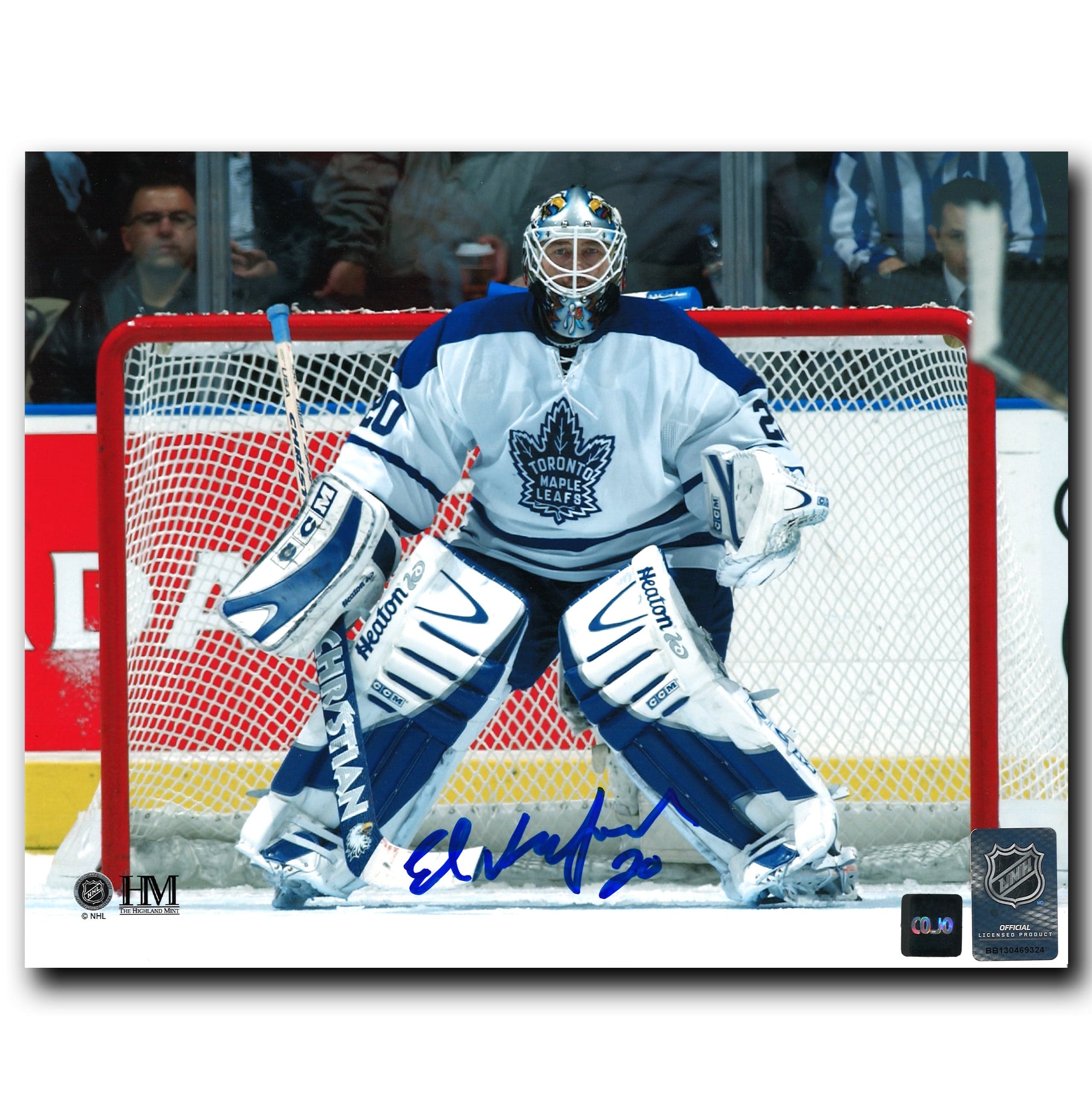 Ed Belfour Toronto Maple Leafs Autographed Crease 8x10 Photo | CoJo ...