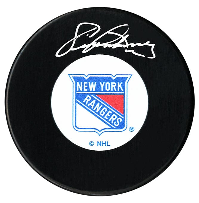 Eric Lindros Autographed New York Rangers Puck | CoJo Sport ...