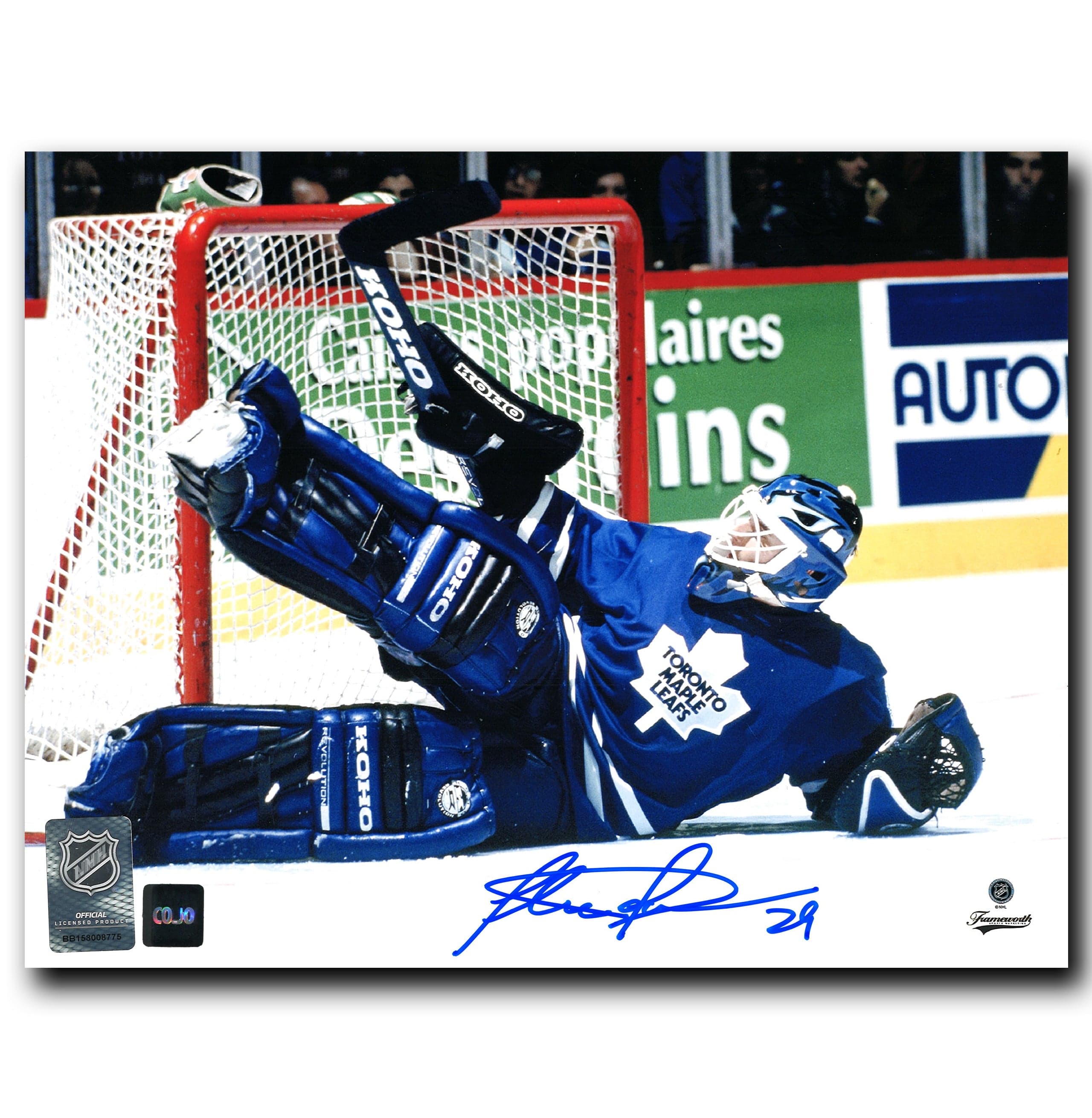 Felix Potvin Toronto Maple Leafs Autographed Pad Save 8x10 Photo | CoJo ...