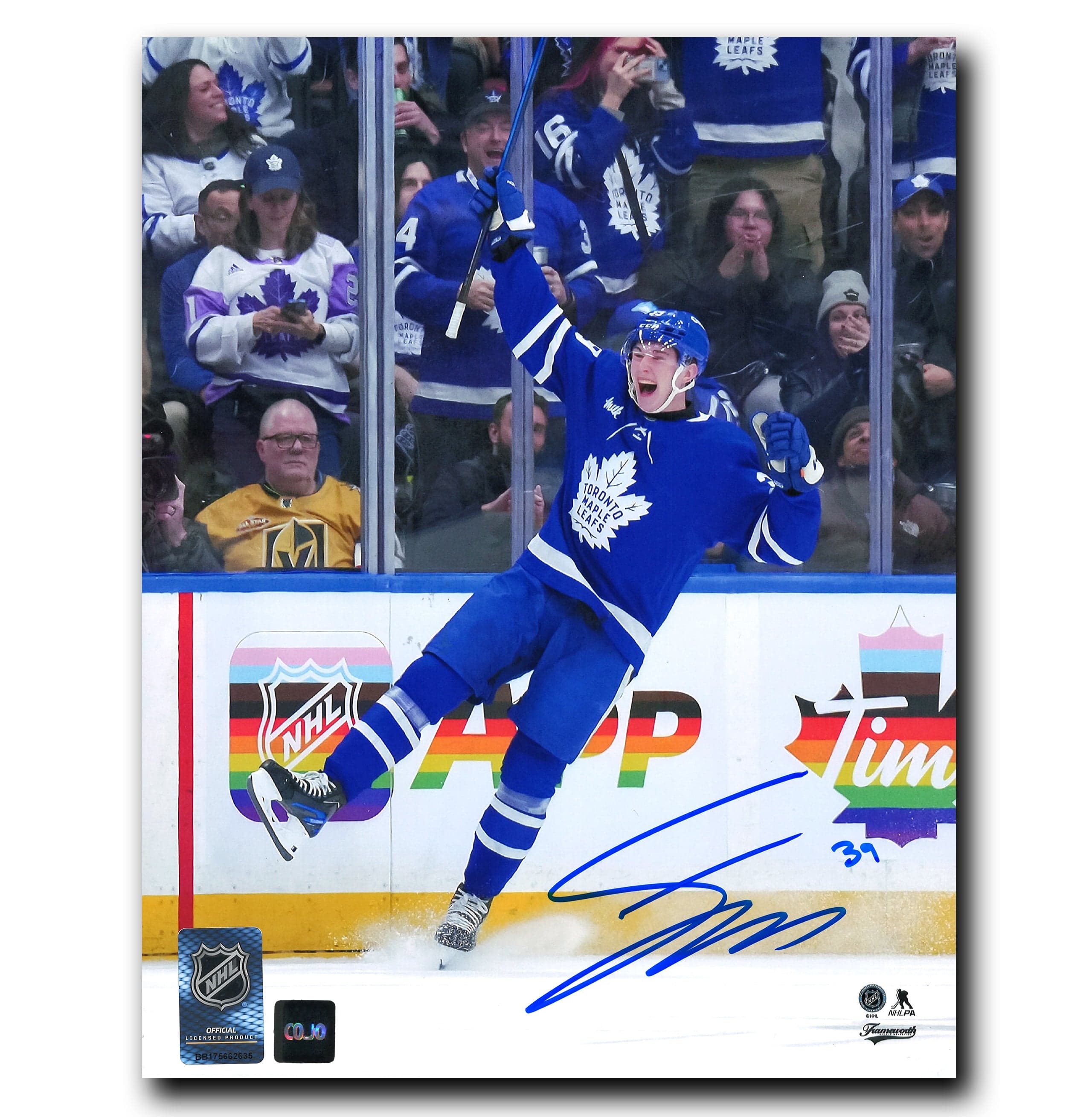 Fraser Minten Toronto Maple Leafs Autographed 1st Goal 8x10 Photo ...