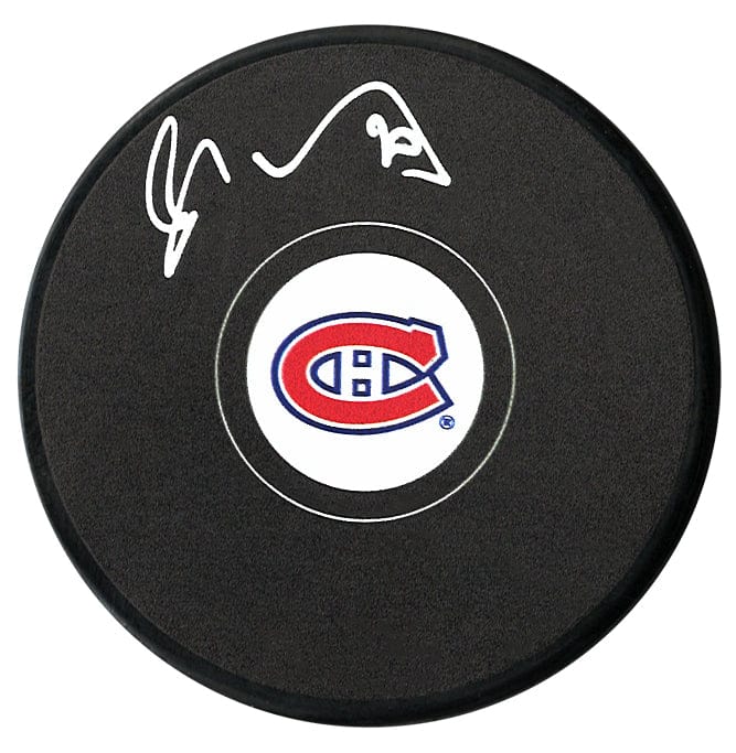 Juraj Slafkovsky Autographed Montreal Canadiens Puck | CoJo Sport ...