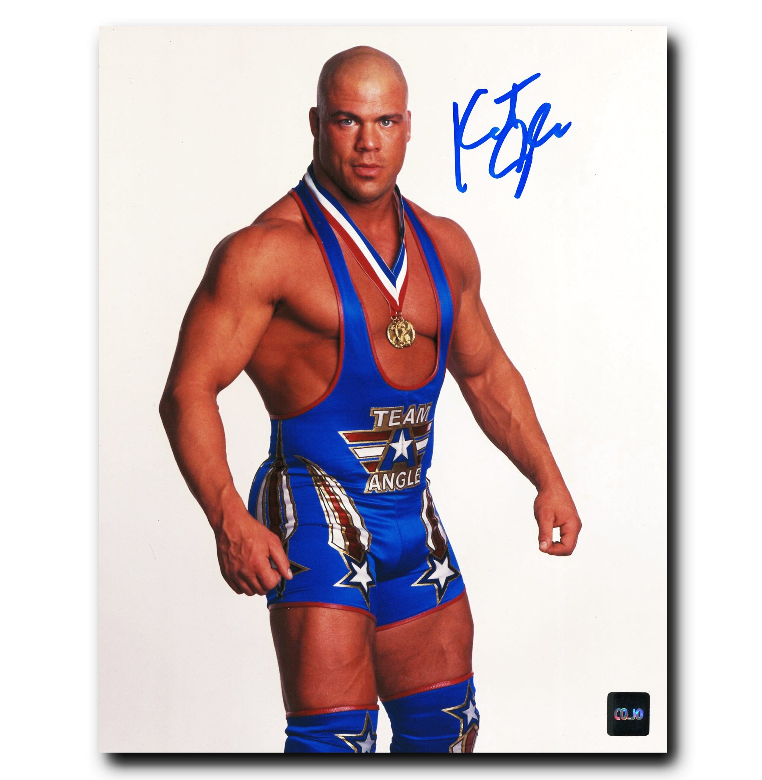 Kurt Angle Autographed Team Angle 8x10 Photo | CoJo Sport Collectables Inc.