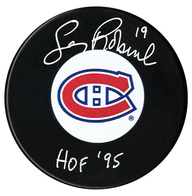Larry Robinson Autographed Montreal Canadiens HOF Inscribed Puck | CoJo ...