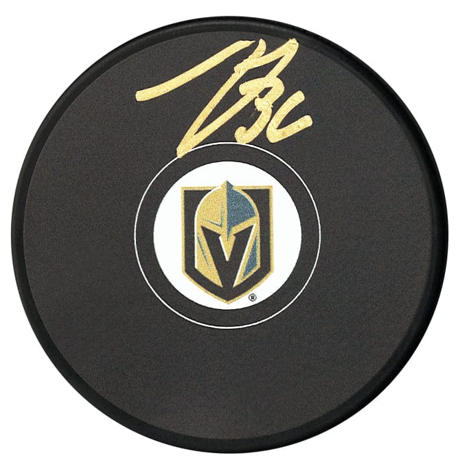 Logan Thompson Autographed Vegas Golden Knights Puck | CoJo Sport ...