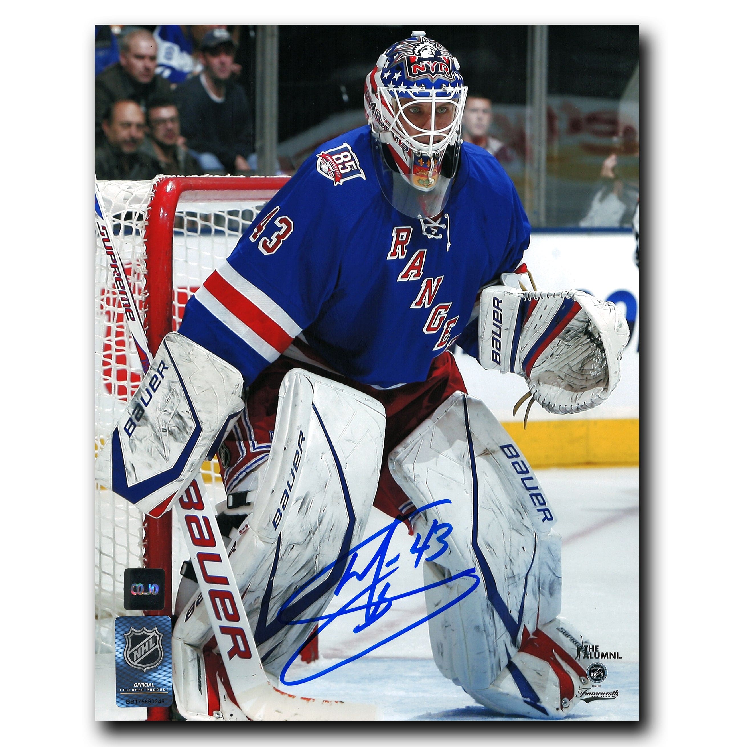 Martin Biron New York Rangers Autographed Home 8x10 Photo | CoJo Sport ...