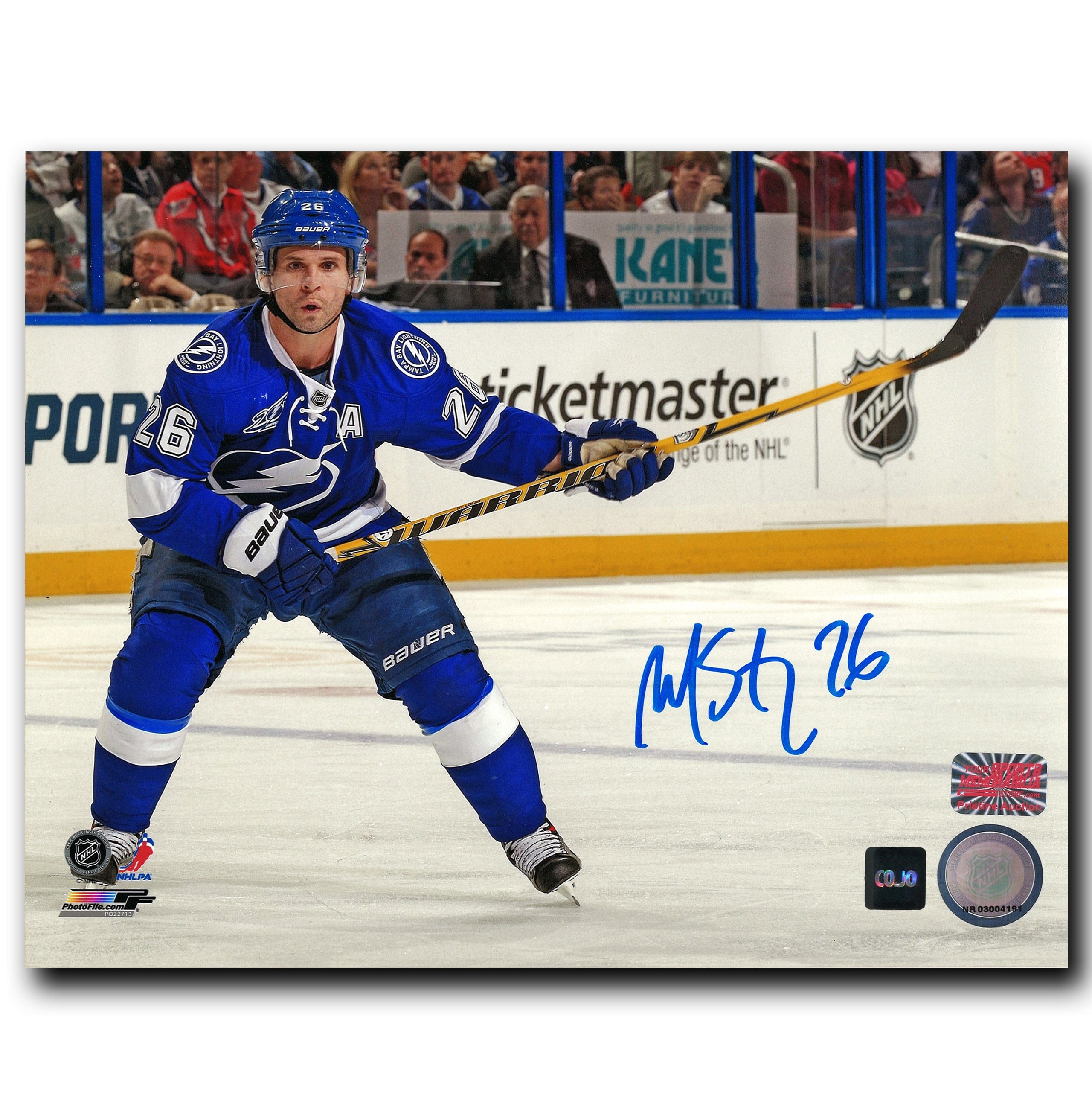 Martin St. Louis Tampa Bay Lightning Autographed Action 8x10 Photo ...