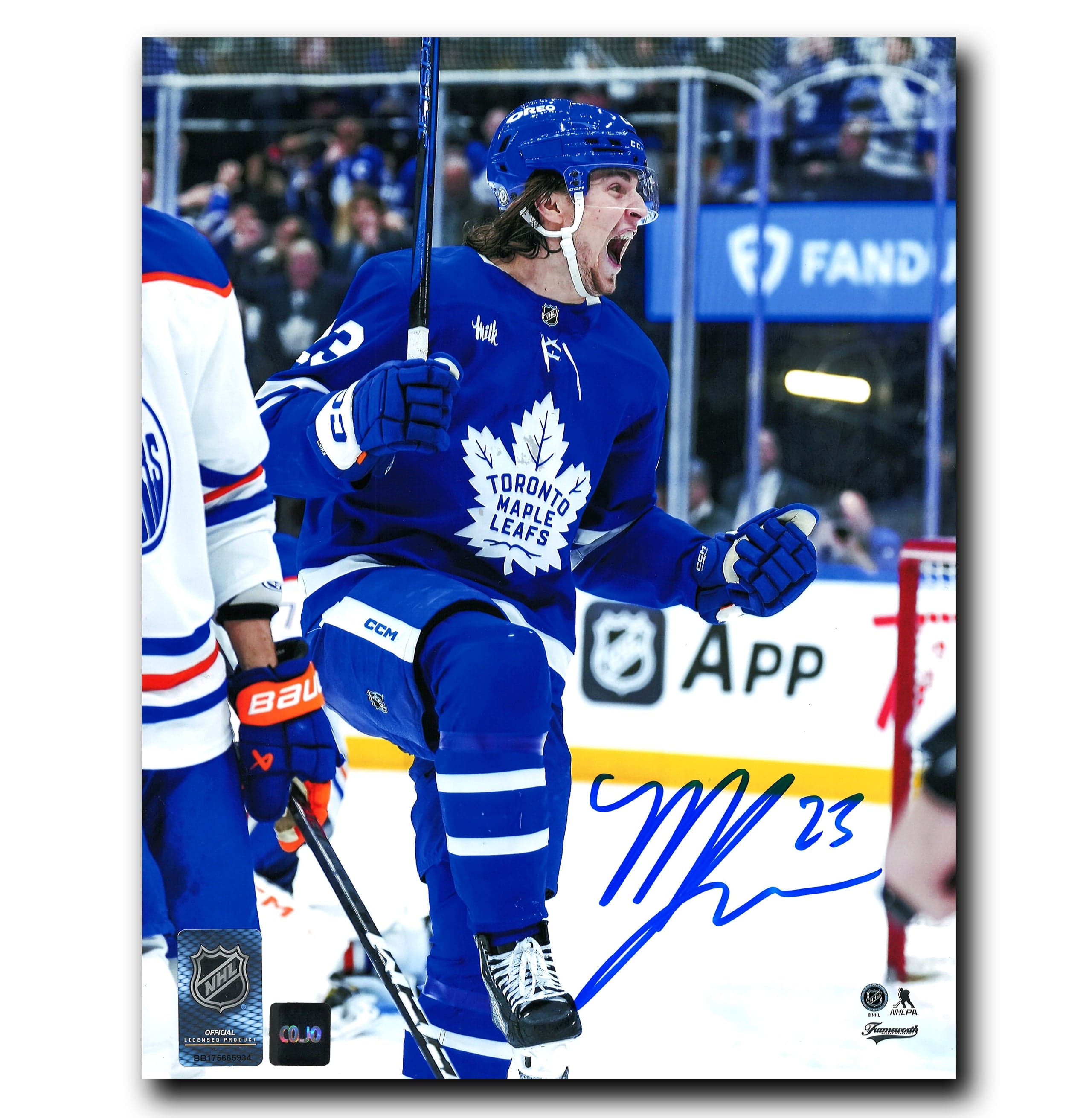 Matthew Knies Toronto Maple Leafs Autographed Goal Celebration 8x10 ...