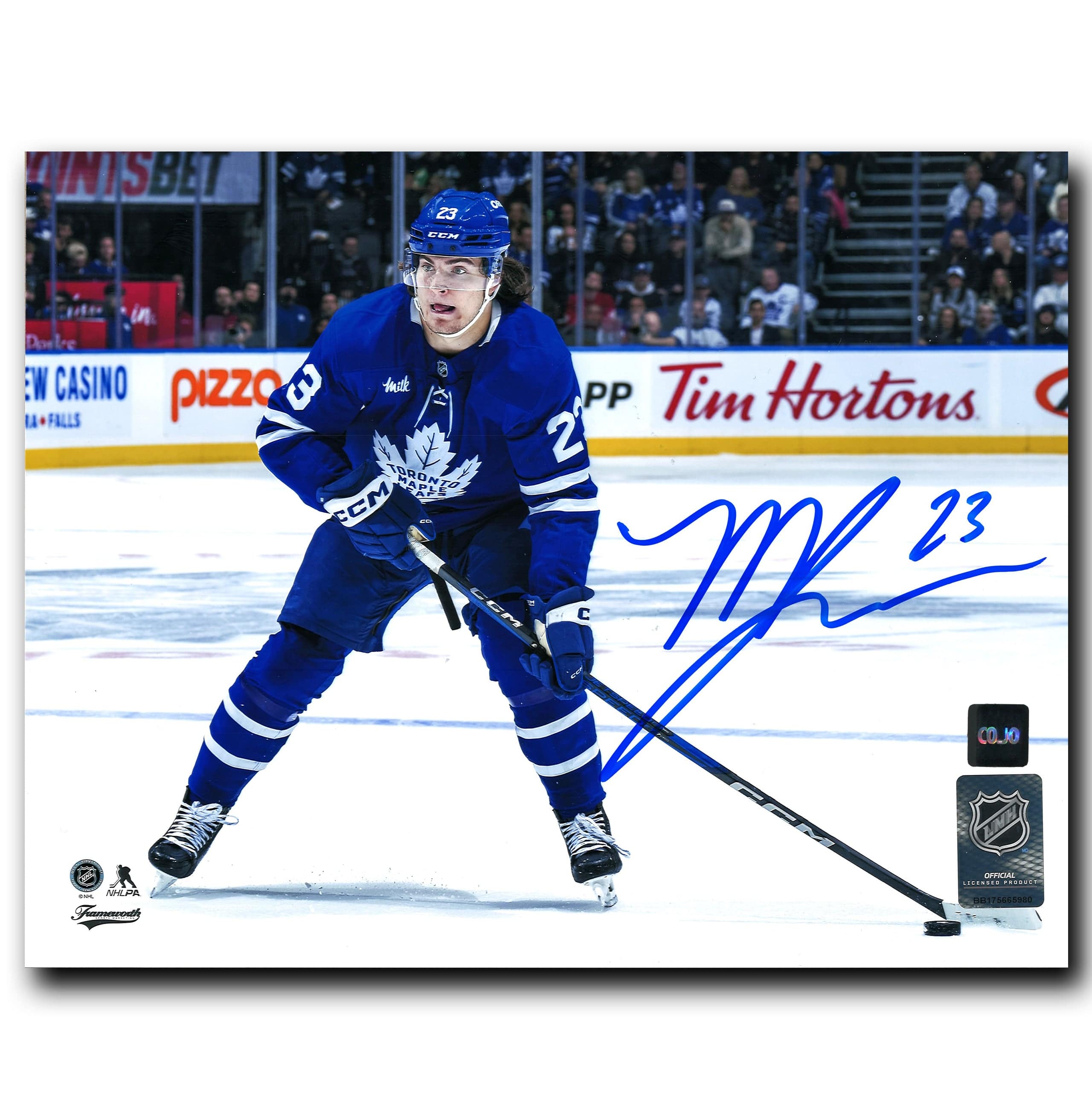 Matthew Knies Toronto Maple Leafs Autographed Horizontal 8x10 Photo ...