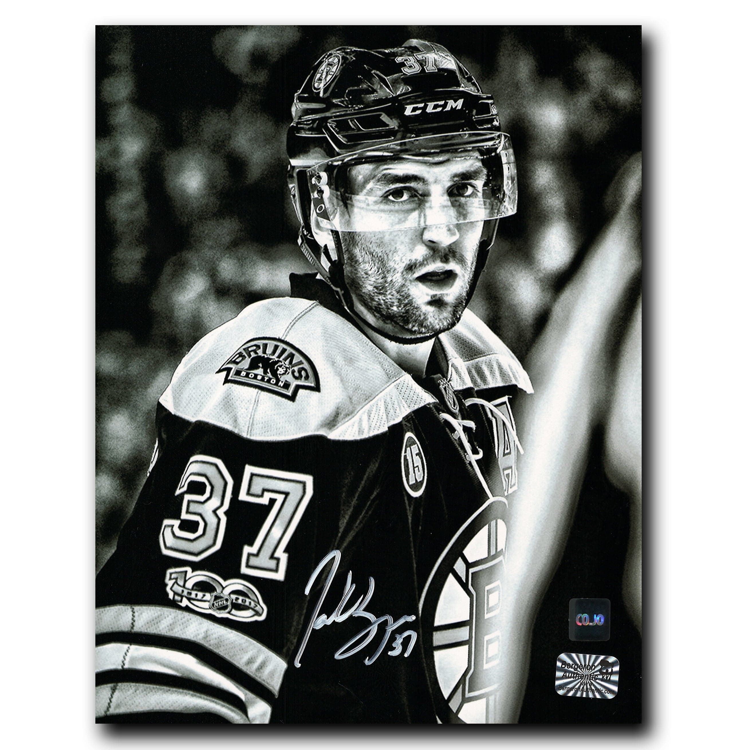 Patrice Bergeron Boston Bruins Autographed Edit 8x10 Photo | CoJo Sport ...