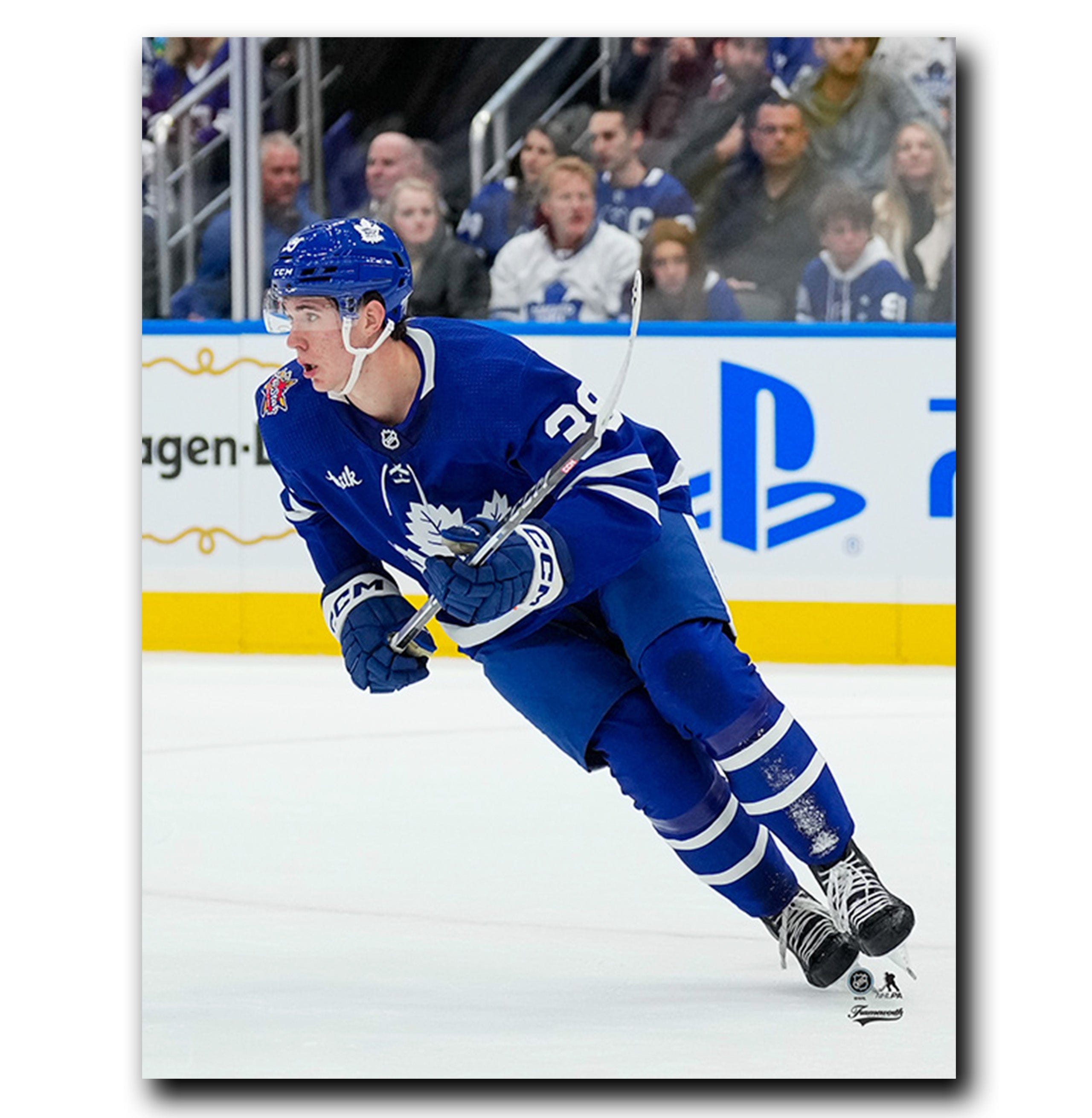 (Pre-Order) Fraser Minten Toronto Maple Leafs Autographed Turning 8x10 ...