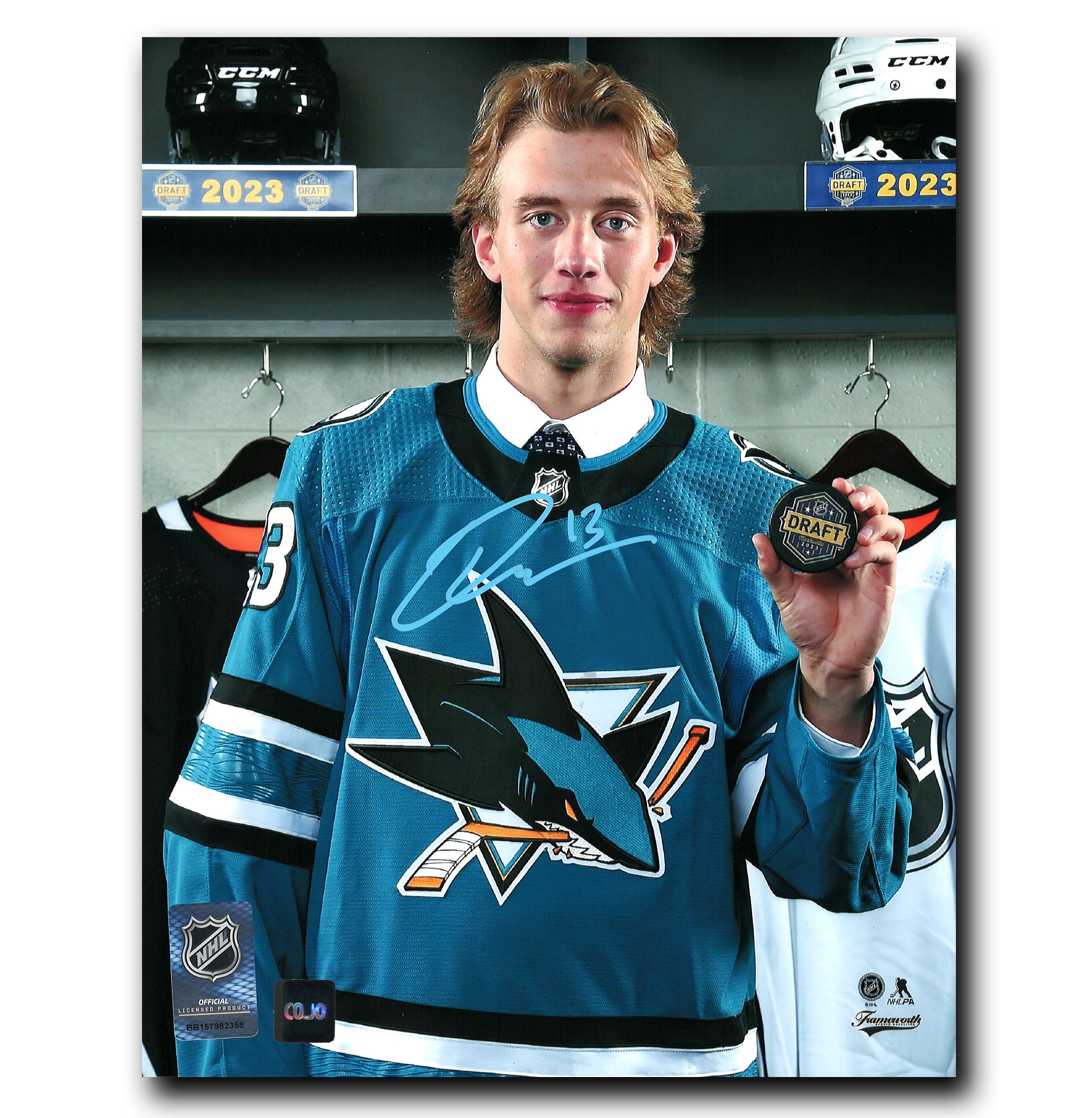 Quentin Musty San Jose Sharks Autographed Draft 8x10 Photo | CoJo Sport ...