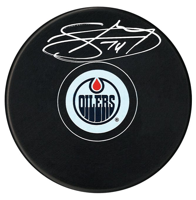 Stuart Skinner Autographed Edmonton Oilers Puck | CoJo Sport ...