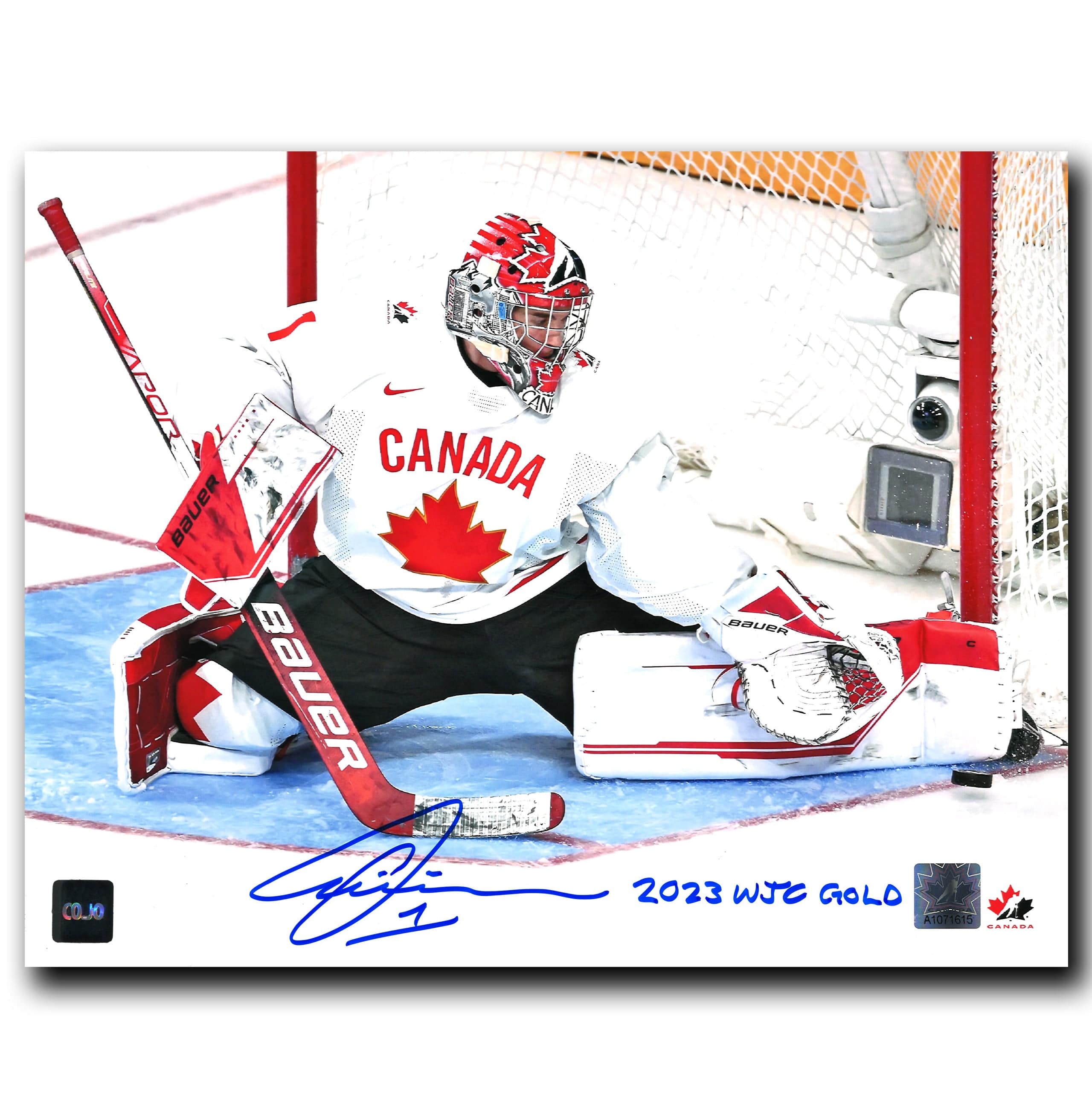 Thomas Milic Team Canada Autographed 2023 WJC Gold Inscribed 8x10 Photo ...