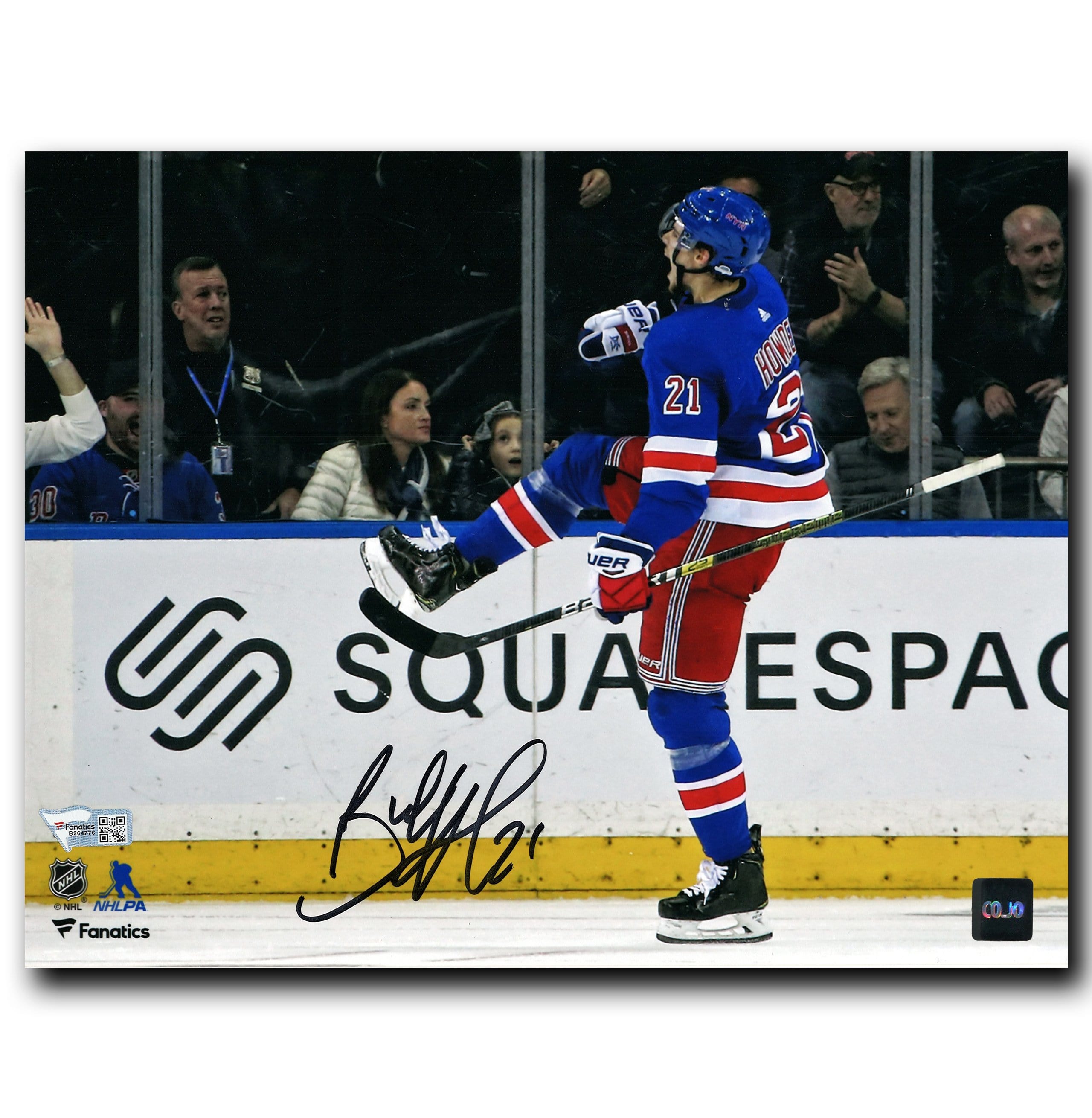 Brett Howden New York Rangers Autographed Goal Celebration 8x10 Photo ...