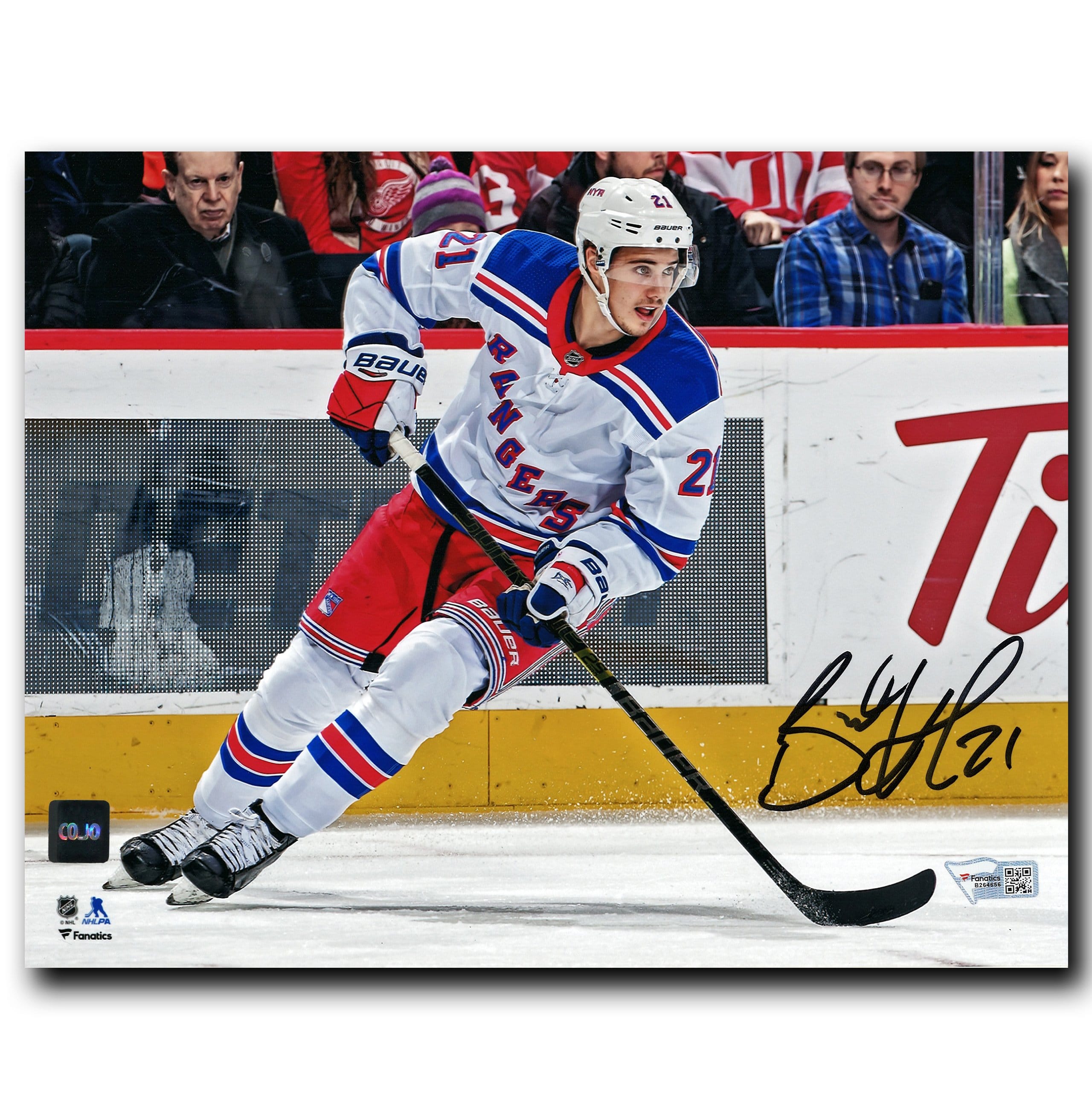 Brett Howden New York Rangers Autographed White Jersey 8x10 Photo ...