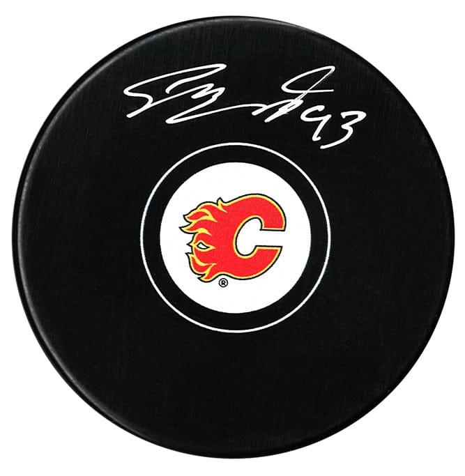 Sam Bennett Autographed Calgary Flames Puck | CoJo Sport Collectables Inc.