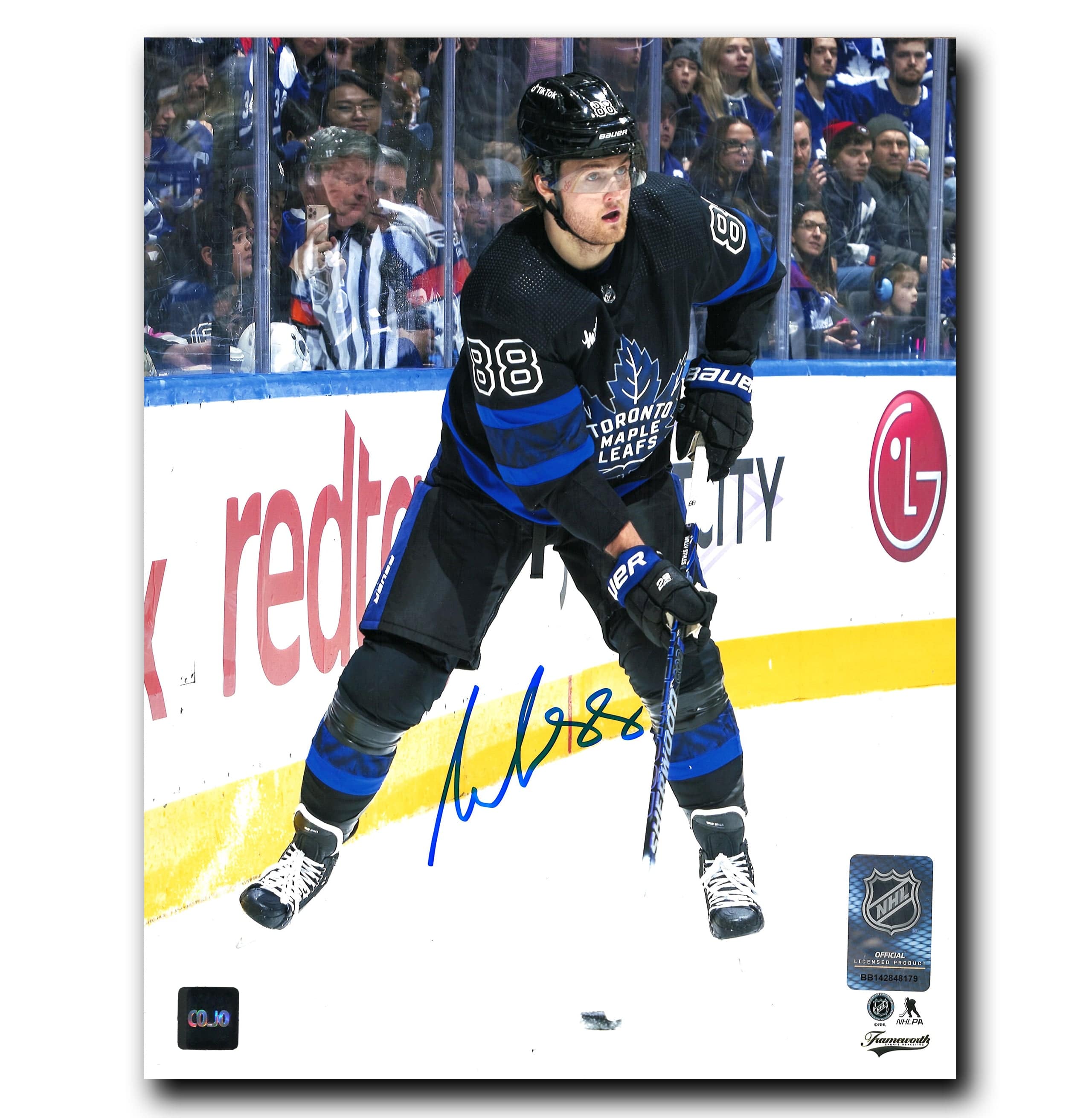 William Nylander Toronto Maple Leafs Autographed Bieber Jersey 8x10 ...